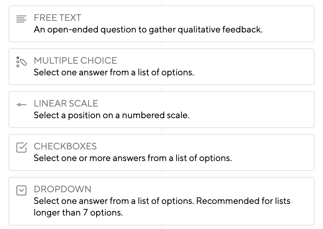 The questionnaire in Performance Reviews and 360 Feedback cycles ...