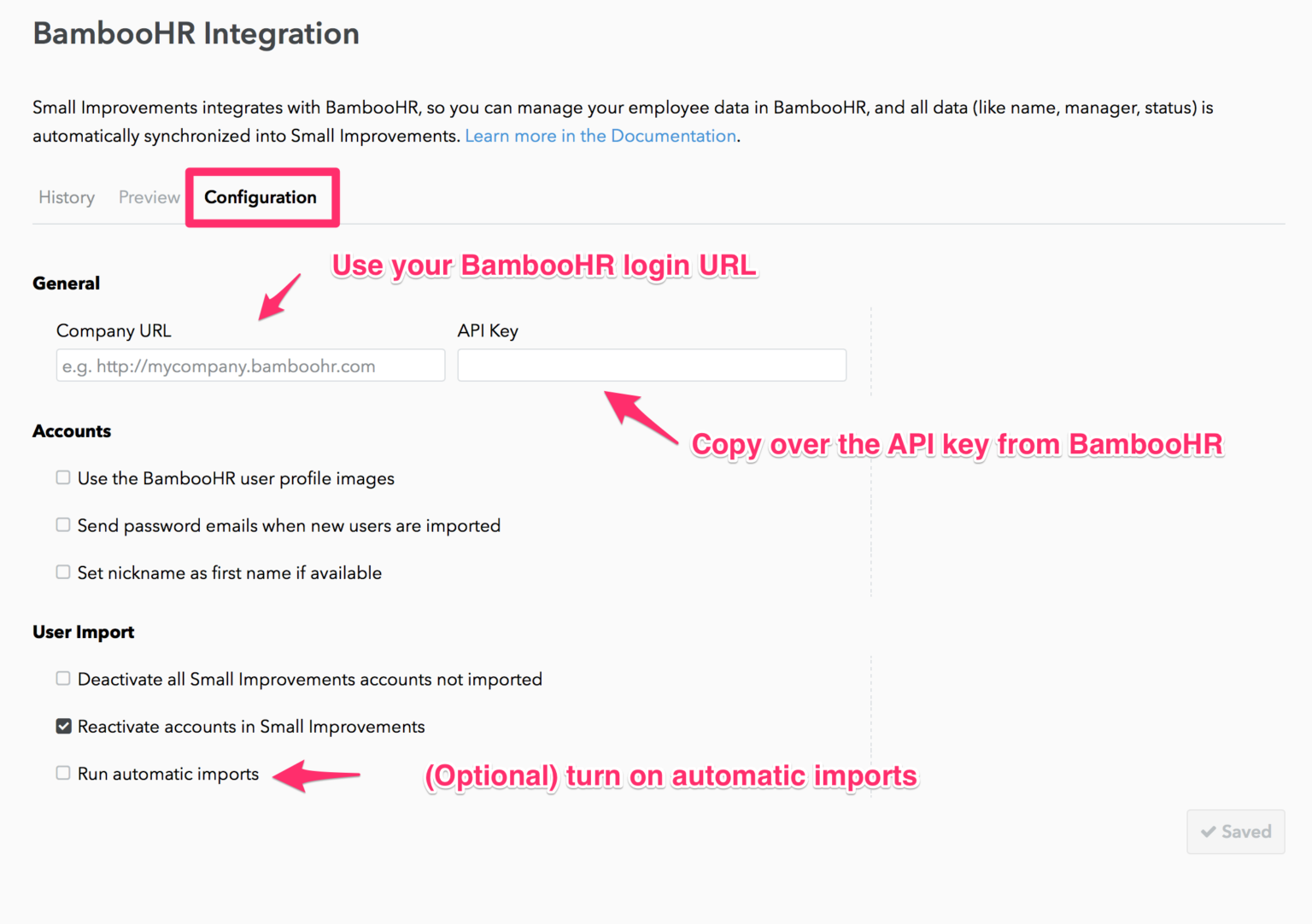 BambooHR - Setup Guide and Best Practices - Small Improvements Help Center