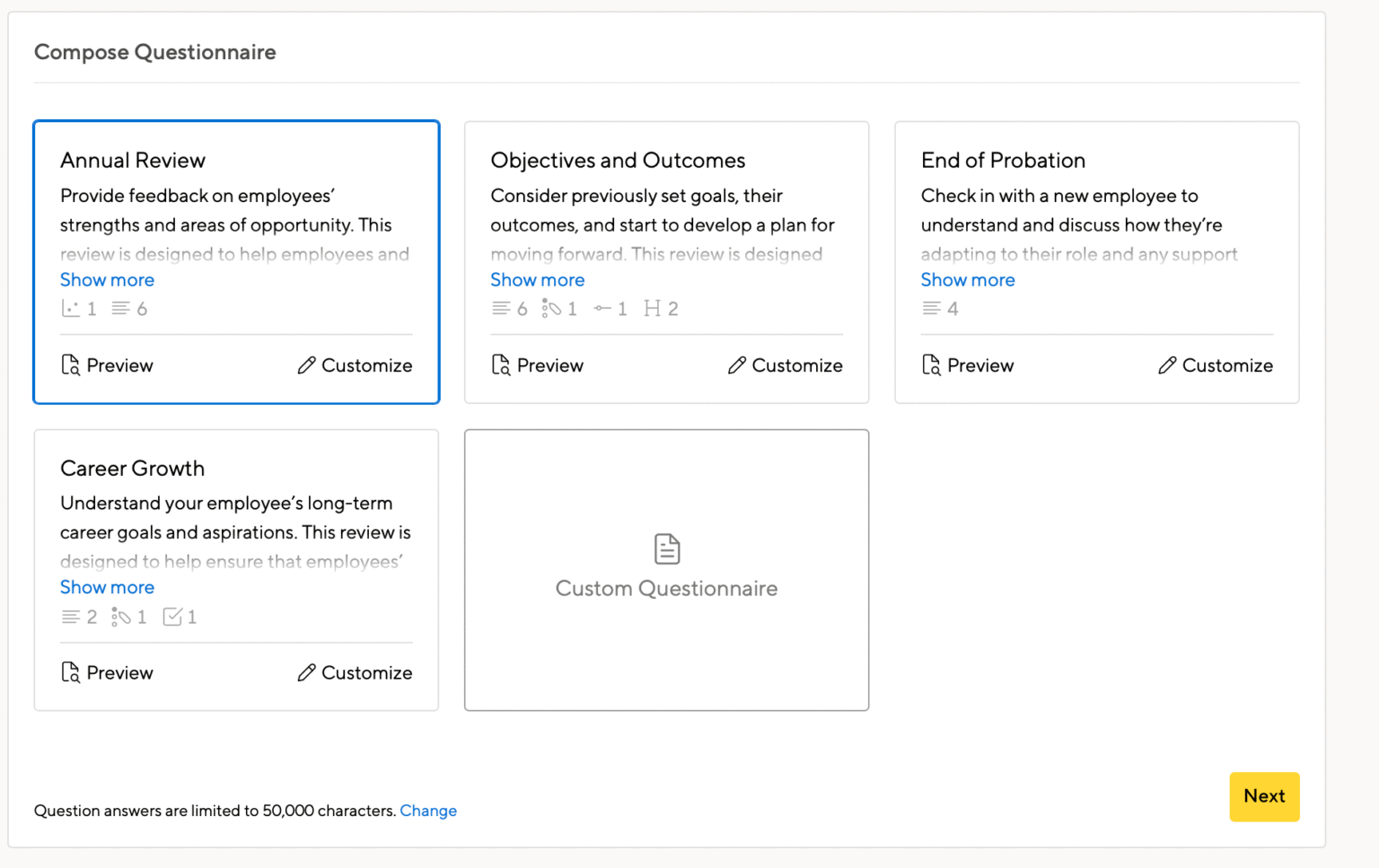Creating a Performance Review Cycle - Small Improvements Help Center