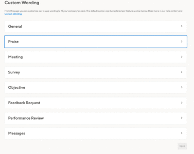 Custom wording and design - Small Improvements Help Center