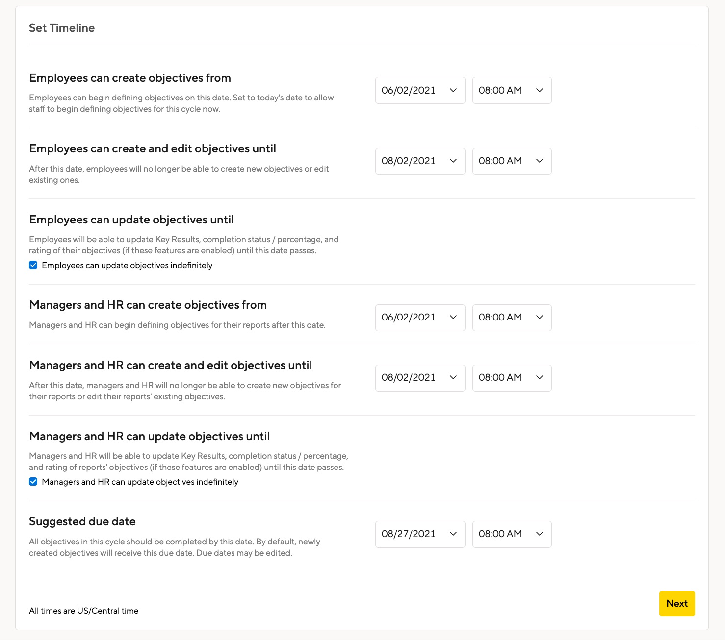 Kicking off and Administering an Objectives Cycle - Small Improvements ...