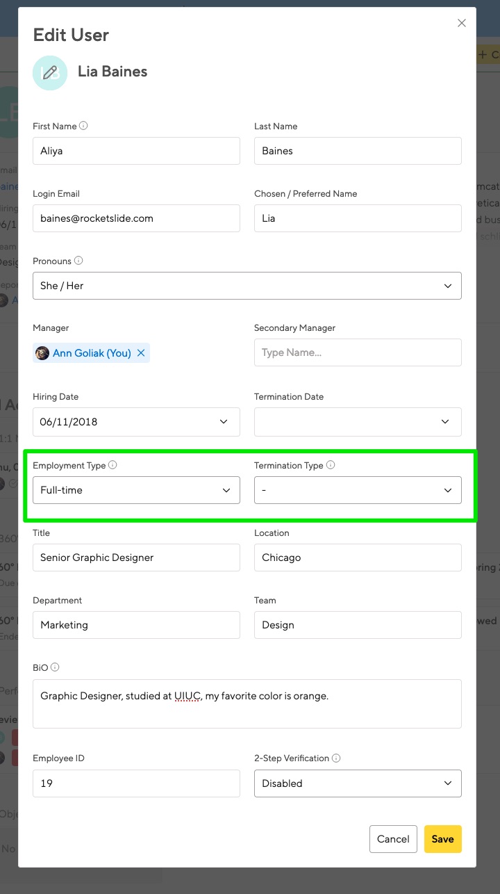 Employee profiles - Small Improvements Help Center