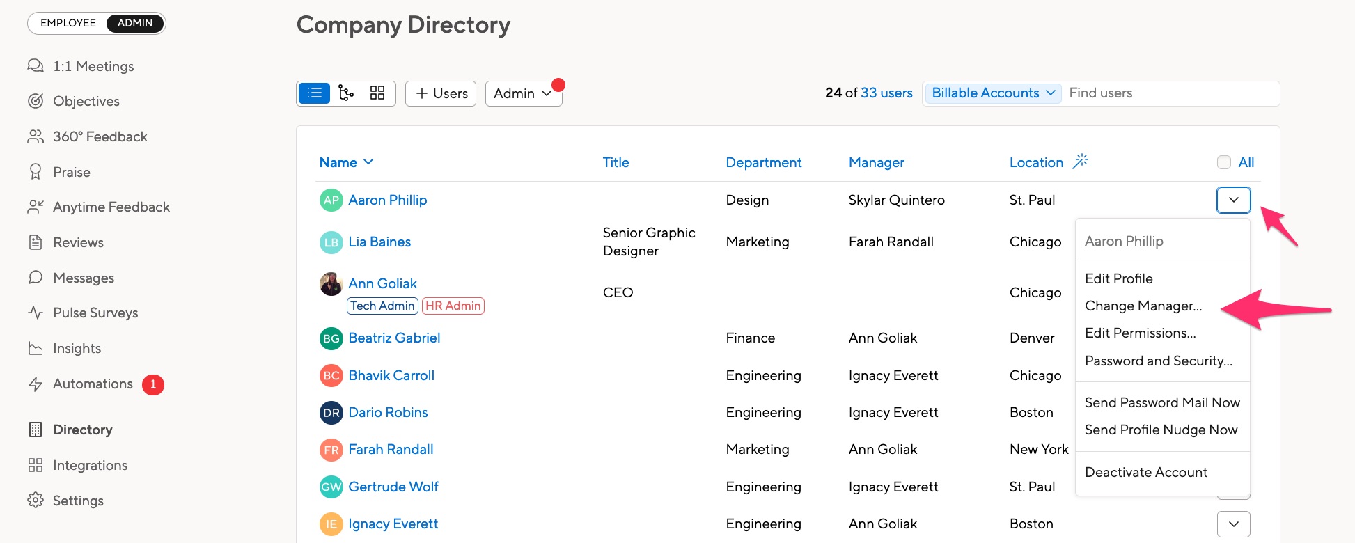 Direct and Secondary Managers - Small Improvements Help Center