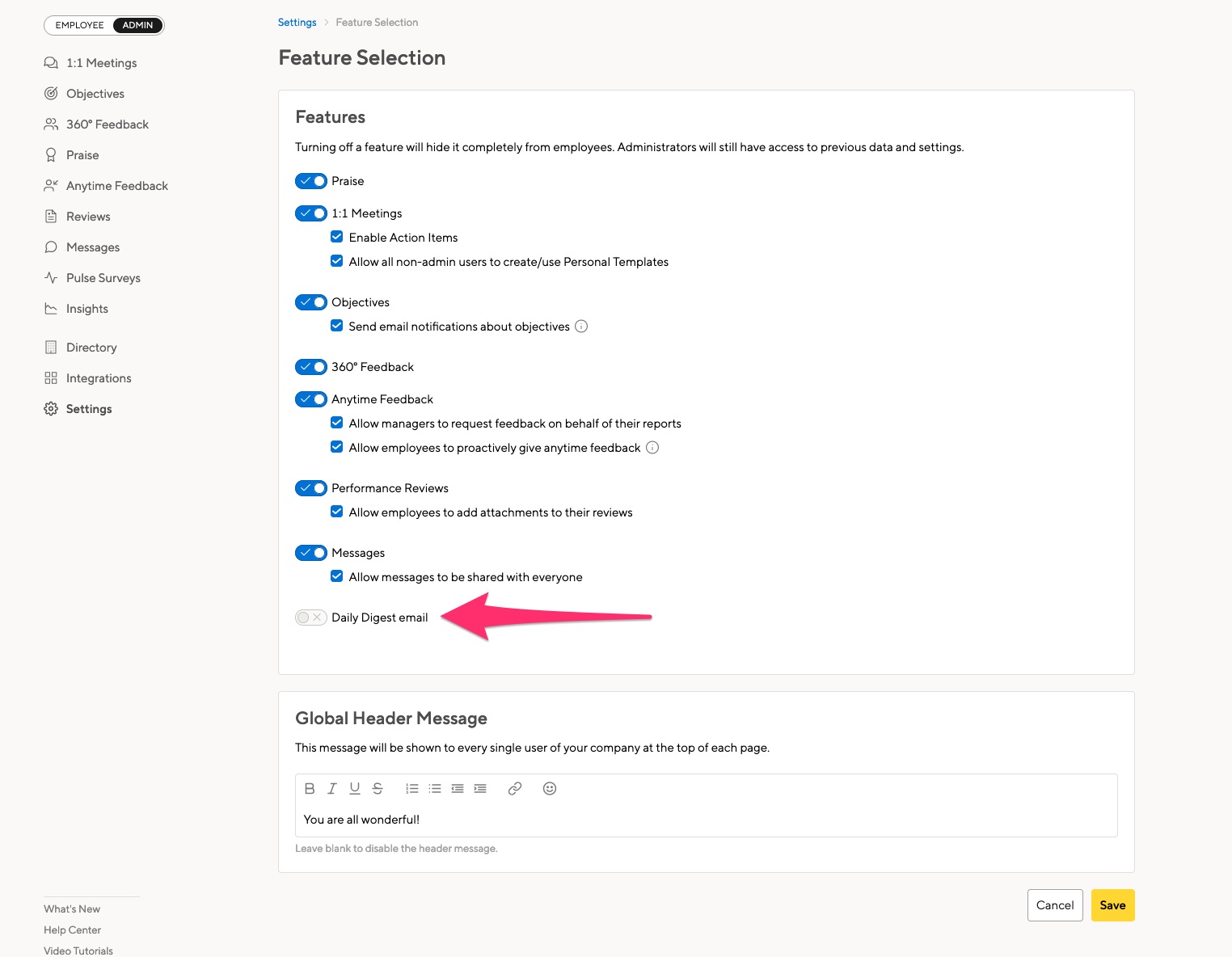 Daily Digest Email - Small Improvements Help Center