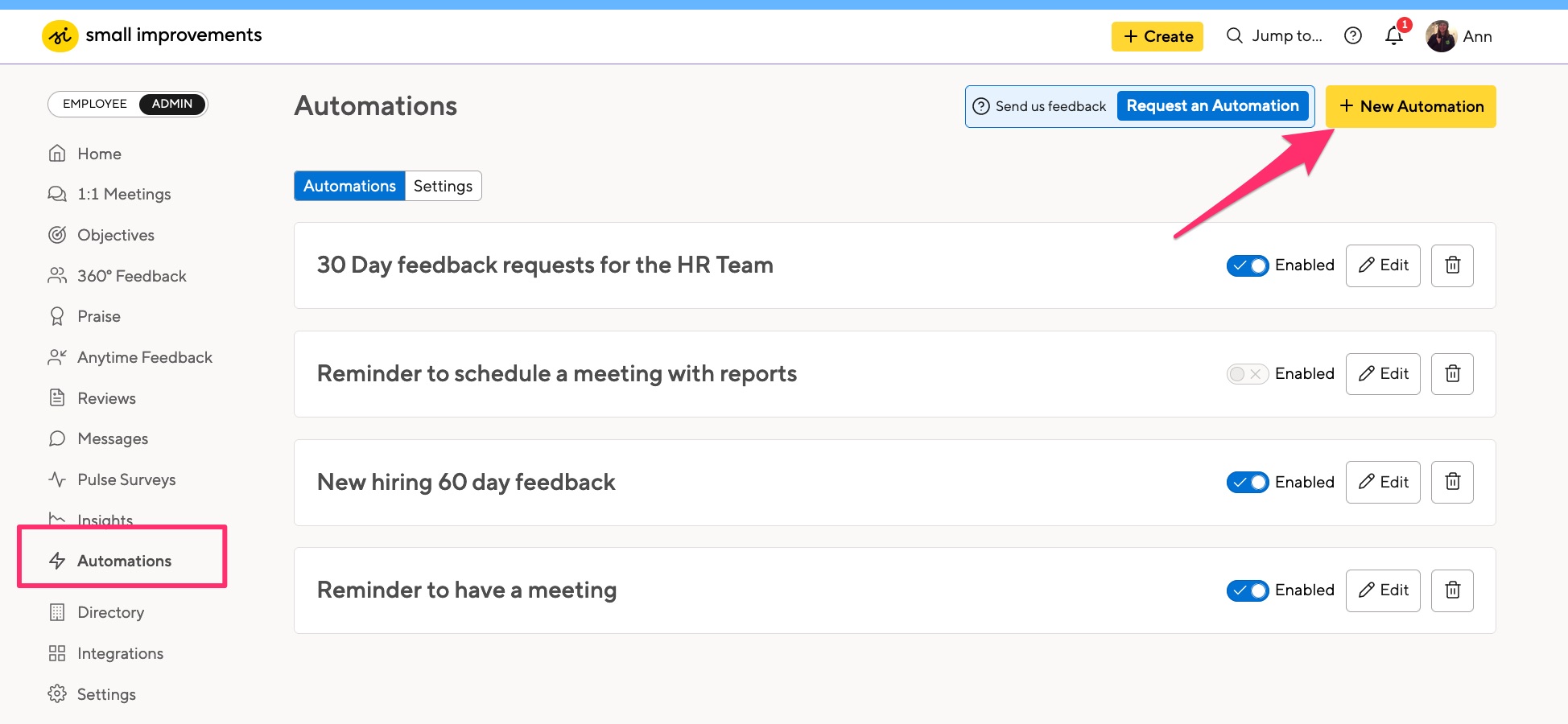 Automated Reminders (Beta) - Small Improvements Help Center